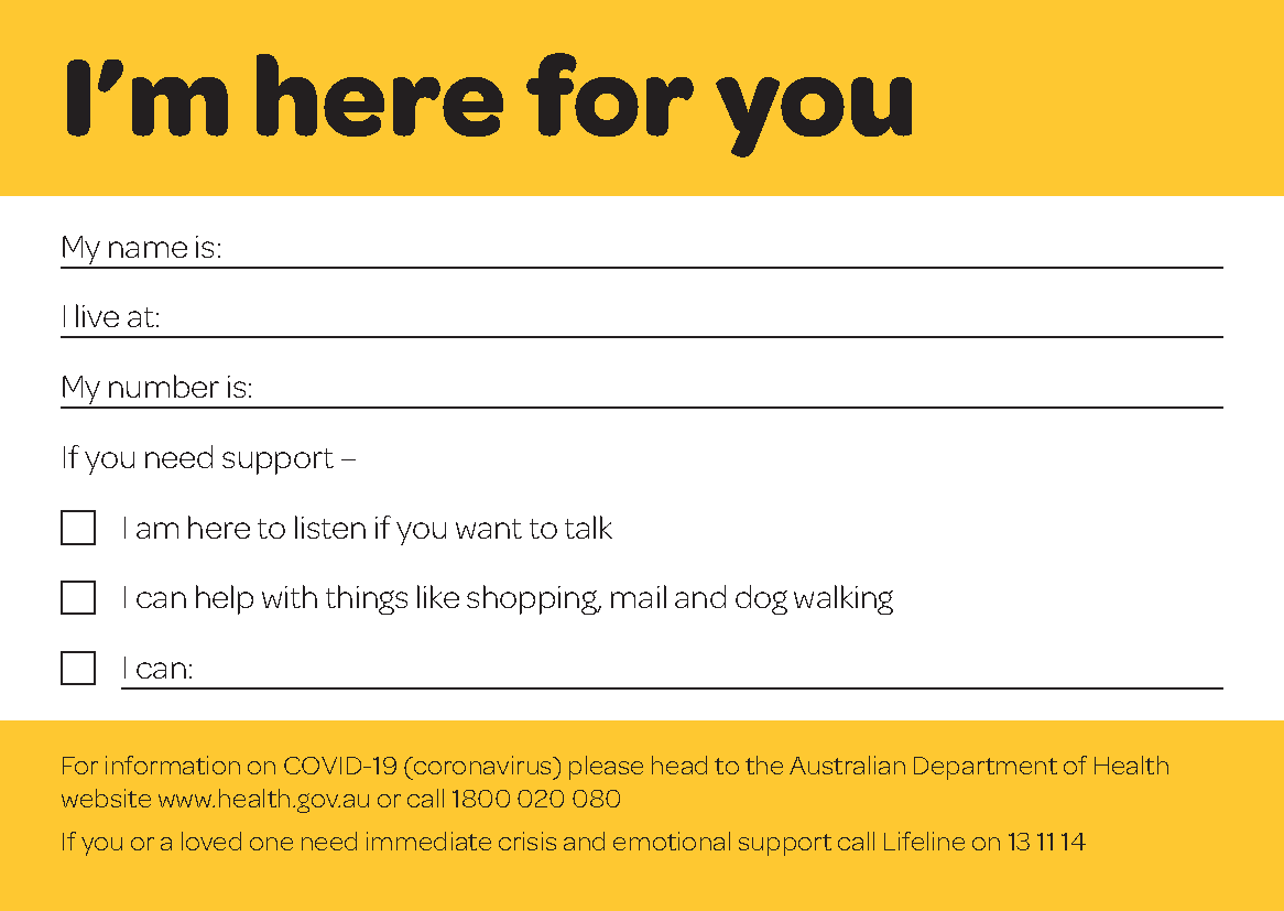 Connection Cards to help you #StayConnected